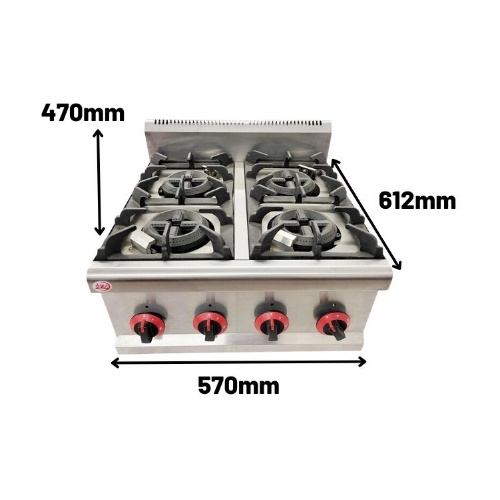 Bakery Gas 4 Open Burner (Table Top) | Largest One-stop Commercial ...